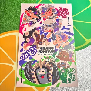 LARGE POSTER Splatoon Grandfest Three Wishes Squid Sisters off the Hook ...
