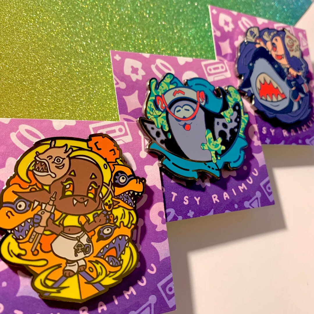 Splatoon Boss Rush Deep Cut Enamel Pins - Etsy