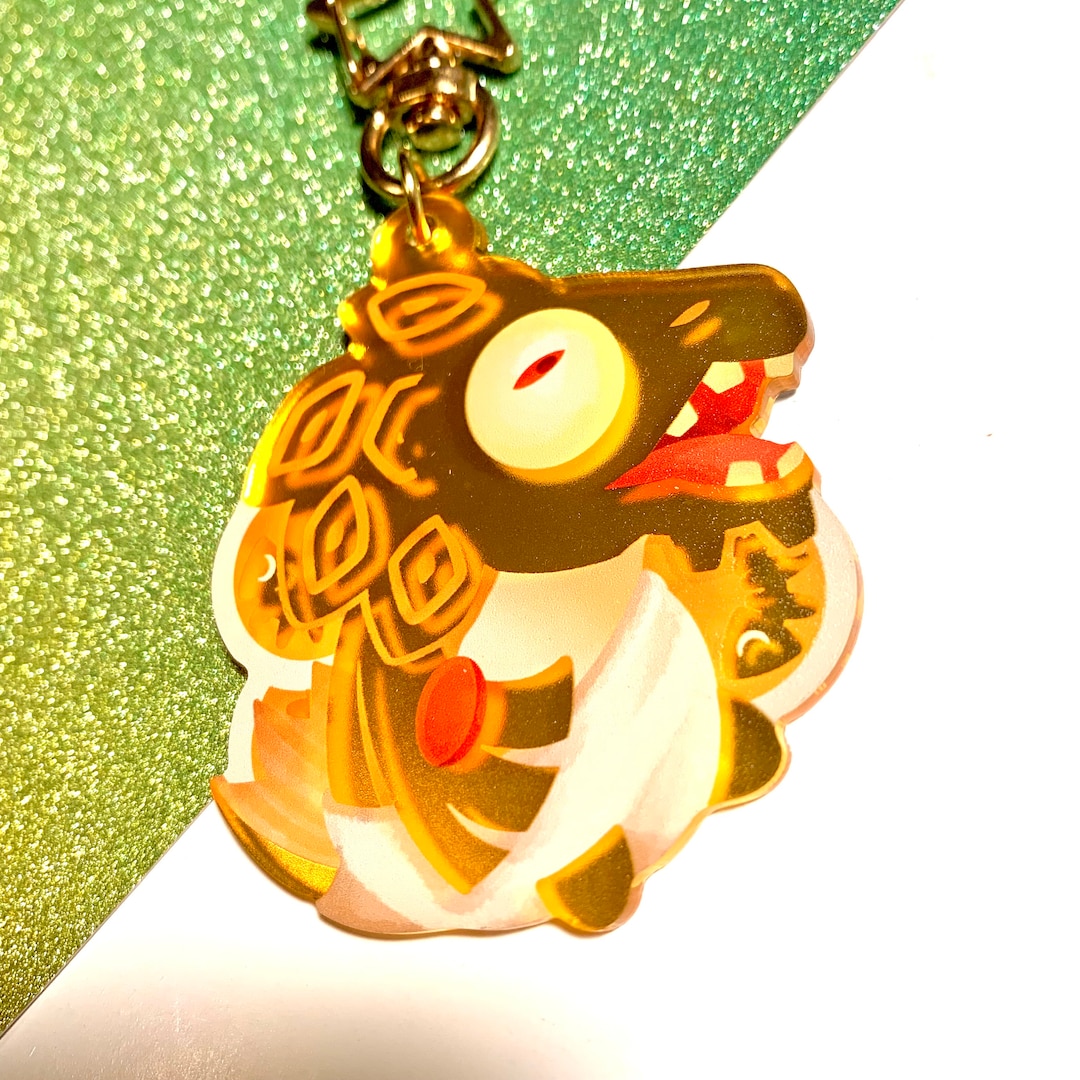 Splatoon Salmon Run Next Wave Boss Salmonid Goldie Gold Mirror - Etsy