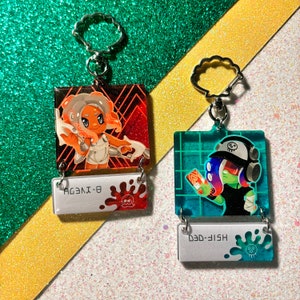 Splatoon Side Order - Agent 8 Dedf1sh Color Chip Linked Glitter Epoxy ...