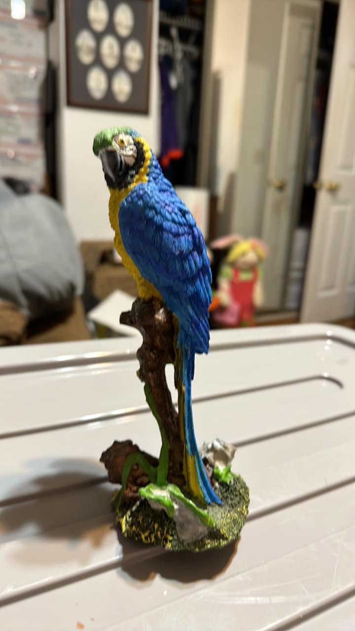 Pair of Parakeet Figurines - Etsy