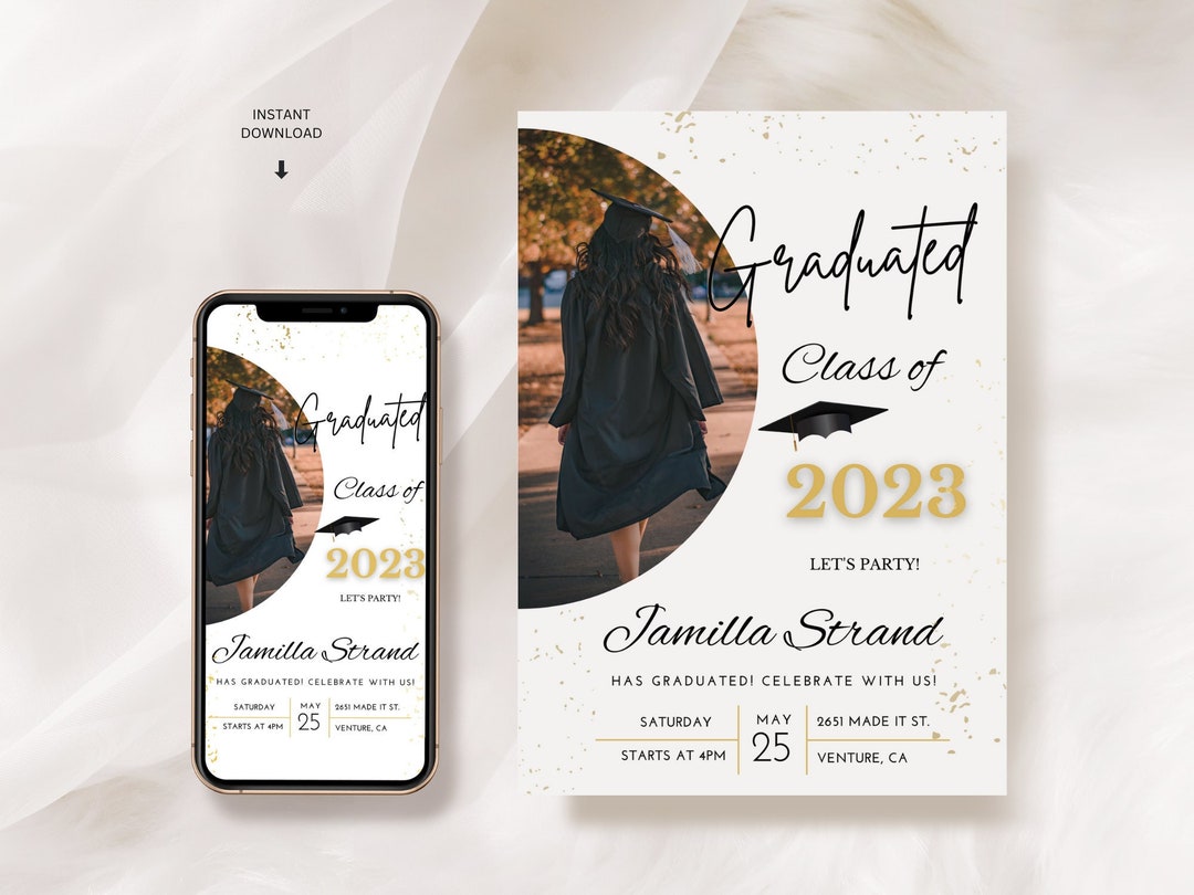 Custom Graduation Celebrations, Exquisite Personalized Invitation for ...