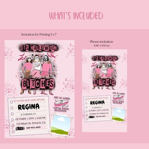 Editable Mean Girls Halloween Party Invitation, Burn Book, Costume ...