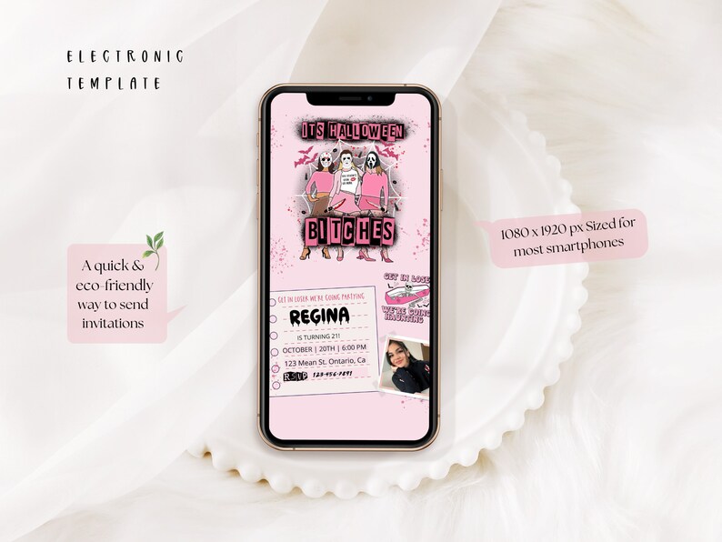 Editable Mean Girls Halloween Party Invitation Burn Book - Etsy