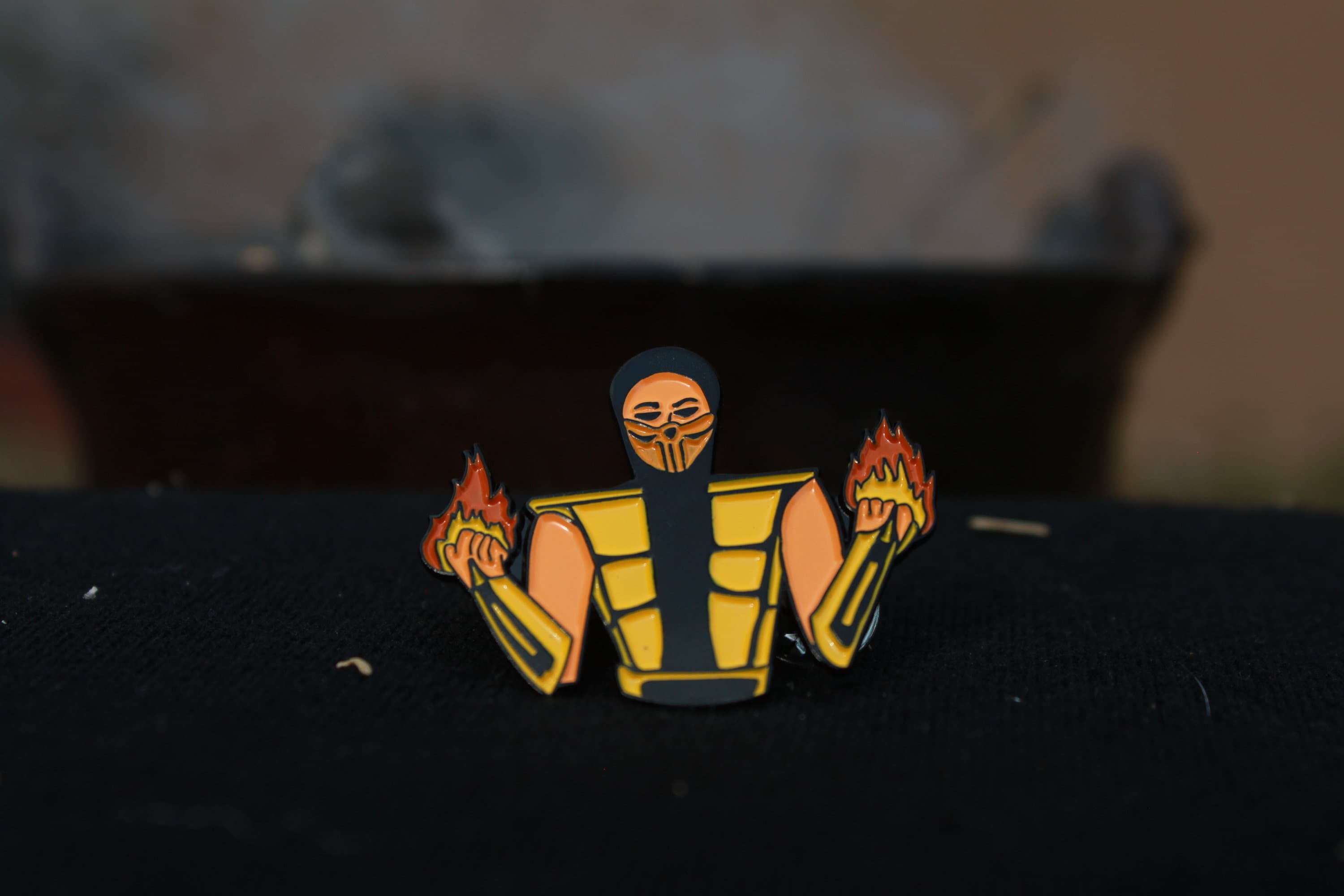Scorpion "hellfire" Mortal Kombat Enamel Pin - Etsy