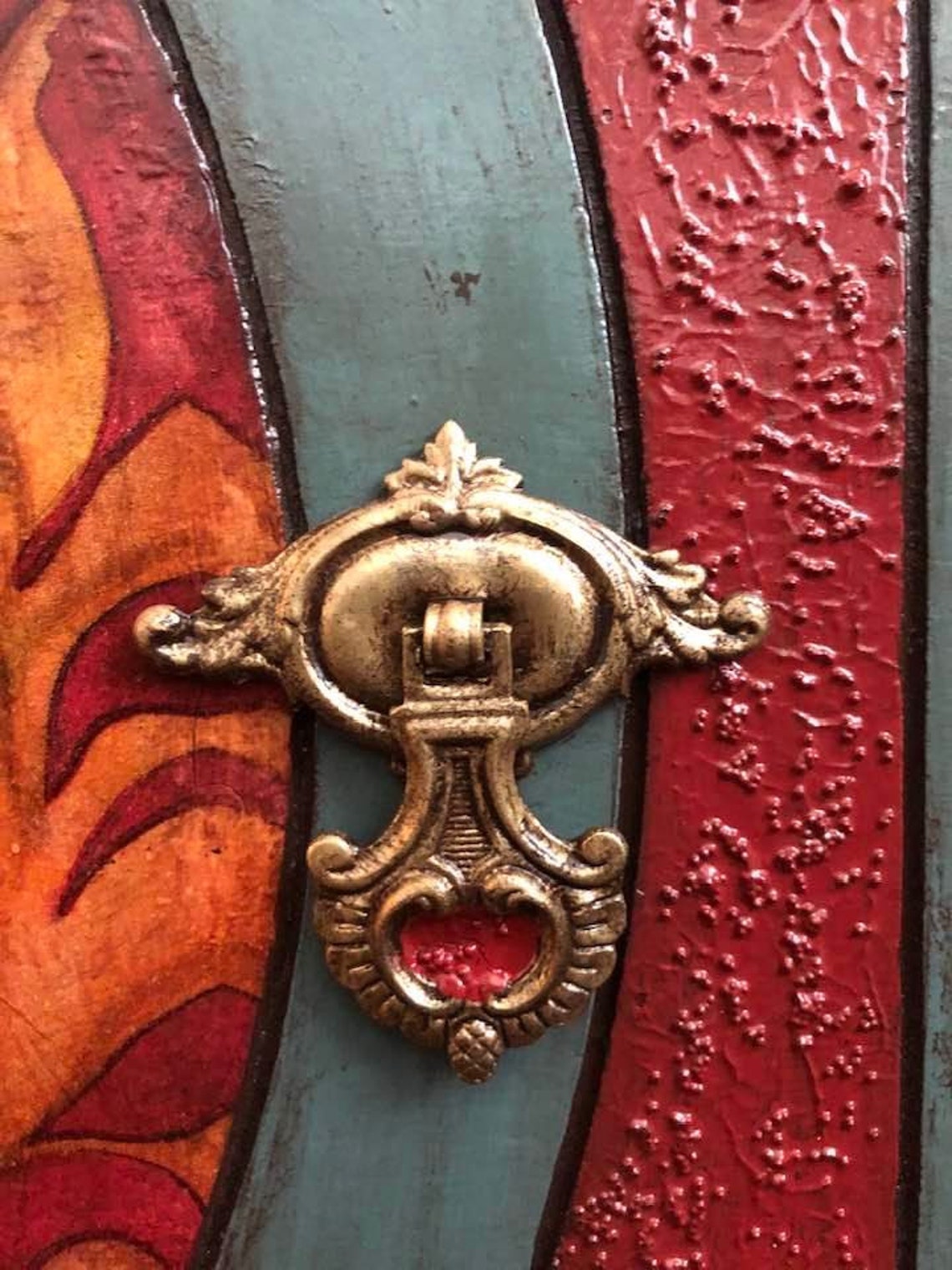 SOLD Do NOT Buy Boho Chest of Drawers Eclectic Custom Home Decor Hand ...