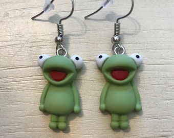 Kermit the Frog Earrings - Etsy