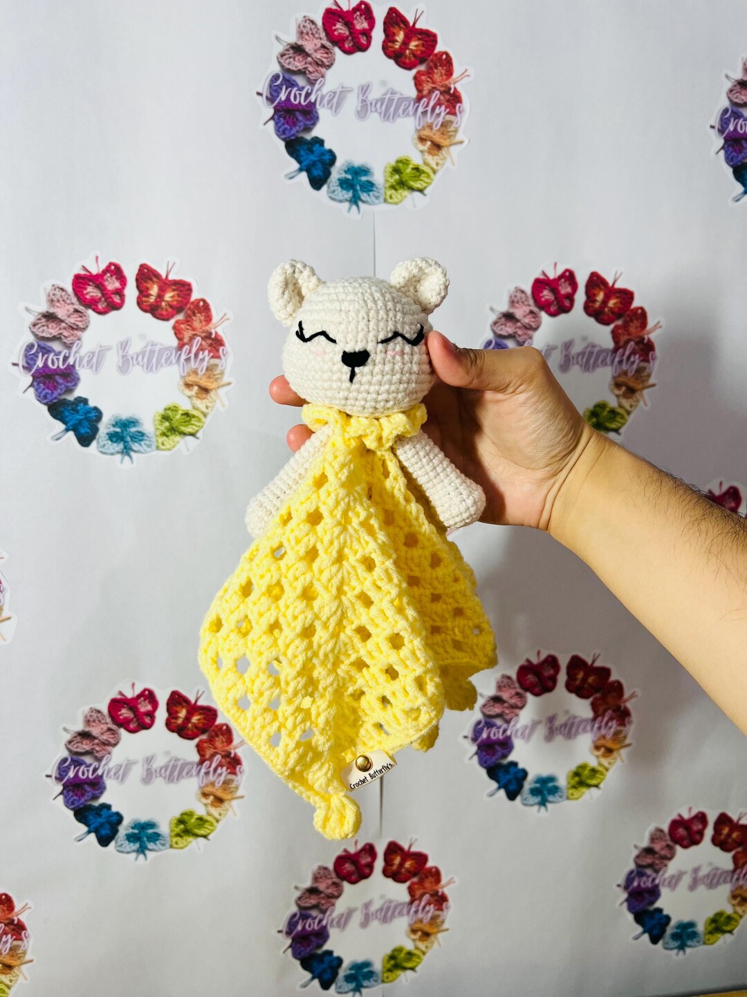 Yellow Bunny Snuggie/ Mantitas De Apego En Crochet - Etsy