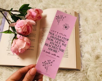 It Ends With Us Bookmark - Etsy UK
