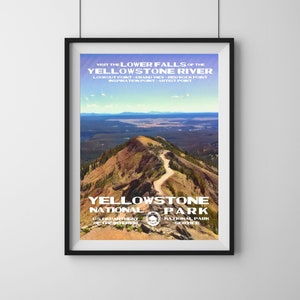 Yellowstone National Park | Yellowstone Park Poster | Mount Washburn ...