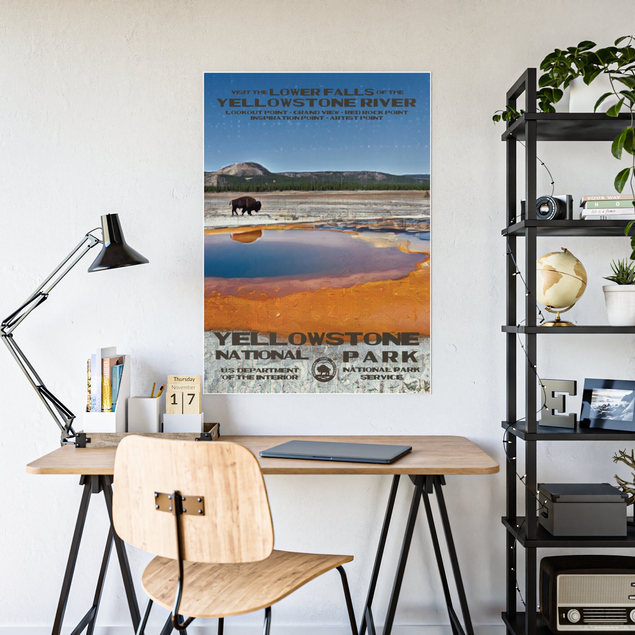 Yellowstone National Park Yellowstone Park Gloss Poster Yellowstone ...