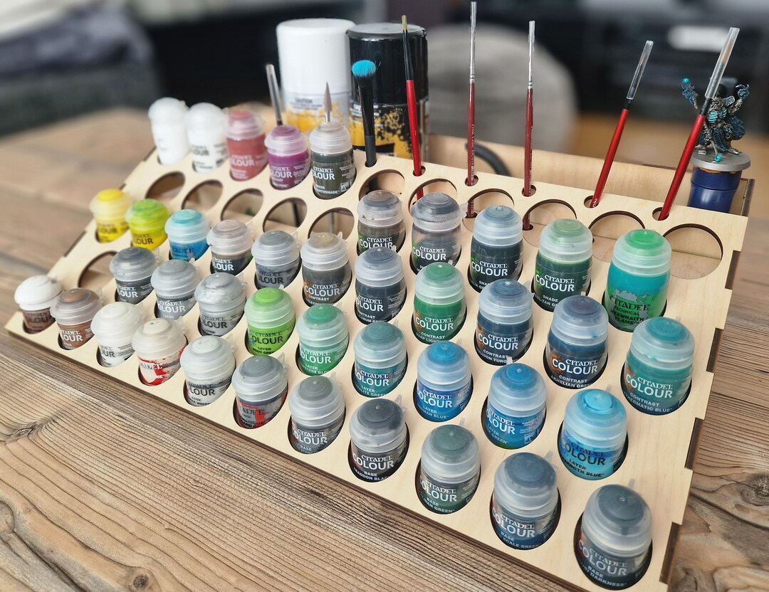 Paint Rack for Miniature Painting / With Integrated Storage for Spray ...