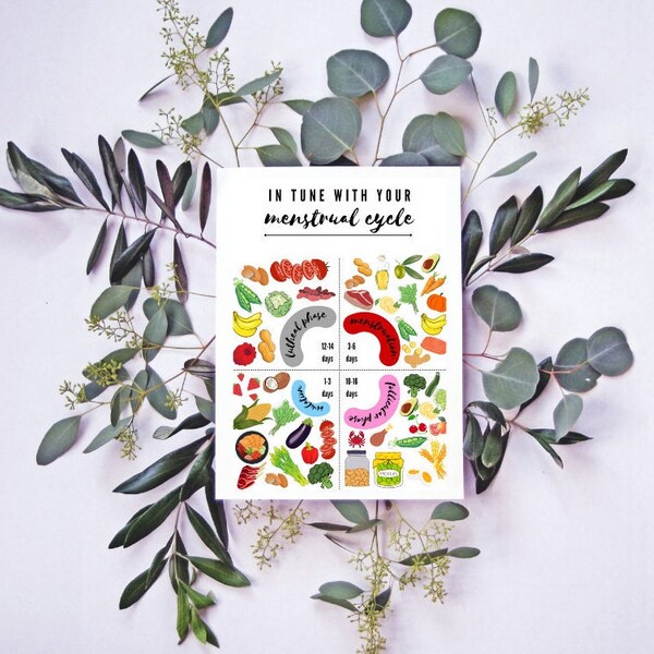 Menstrual Cycle Poster - Etsy