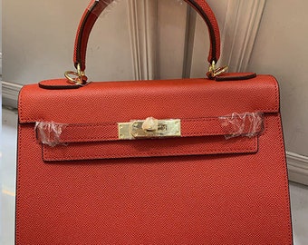 Leather Kelly Bag | Etsy