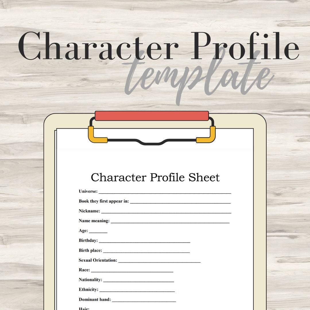 Character Profile Sheet Advanced 101 Questions Etsy Australia character-profile-sheet-advanced-101-questions-etsy-australia