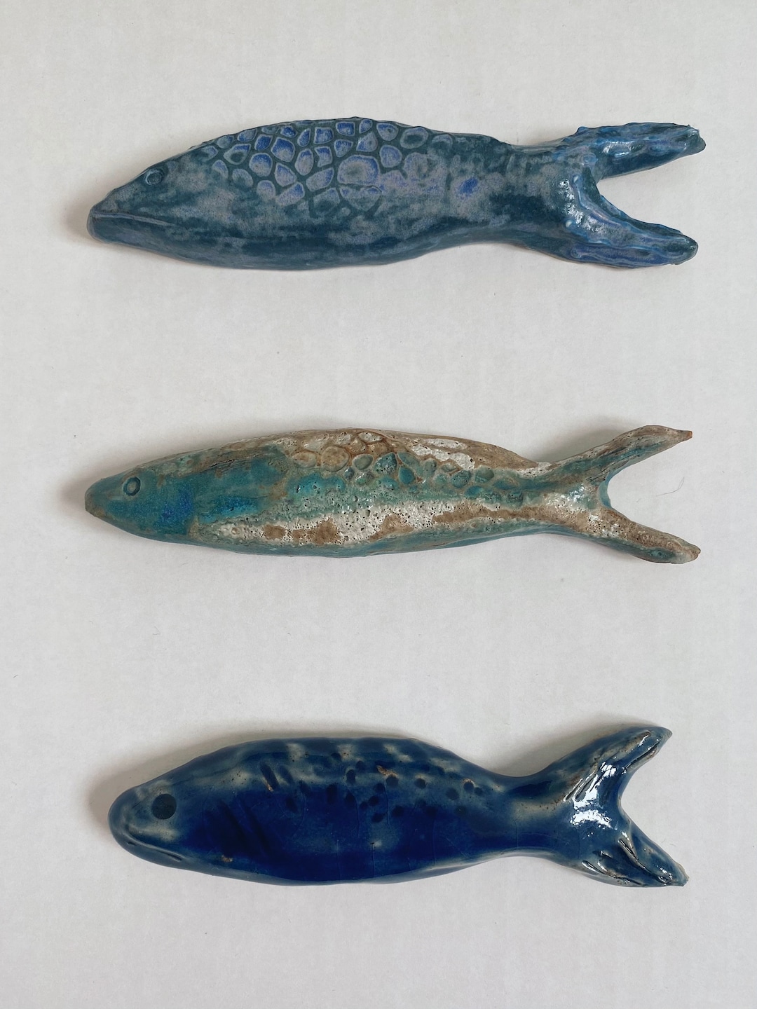 Ceramic Hanging Fish Cornish Wall Art - Etsy UK