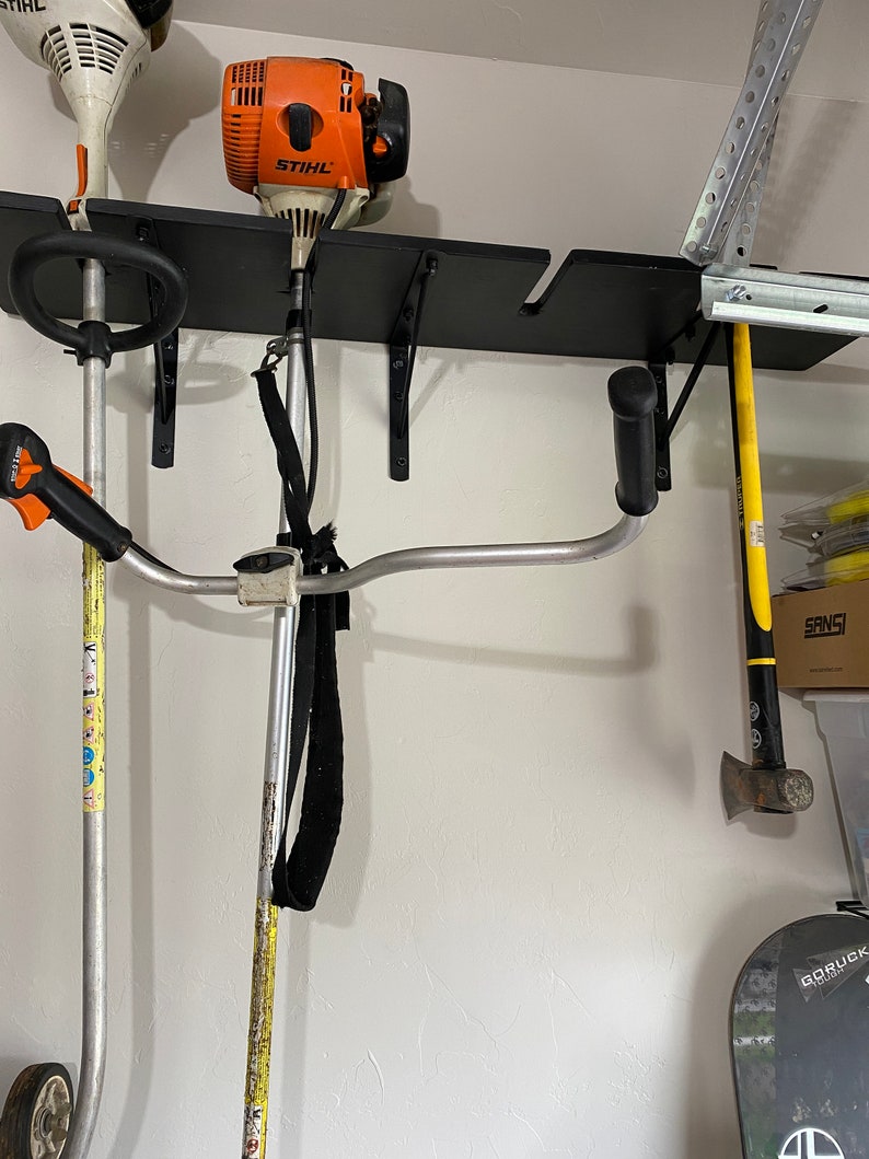 Custom Lawn Equipment Storage Rack - Etsy