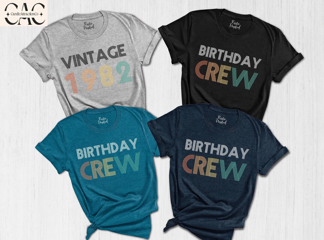 Birthday Crew Shirts, Birthday Team Shirt, Custom Birthday Tshirts ...