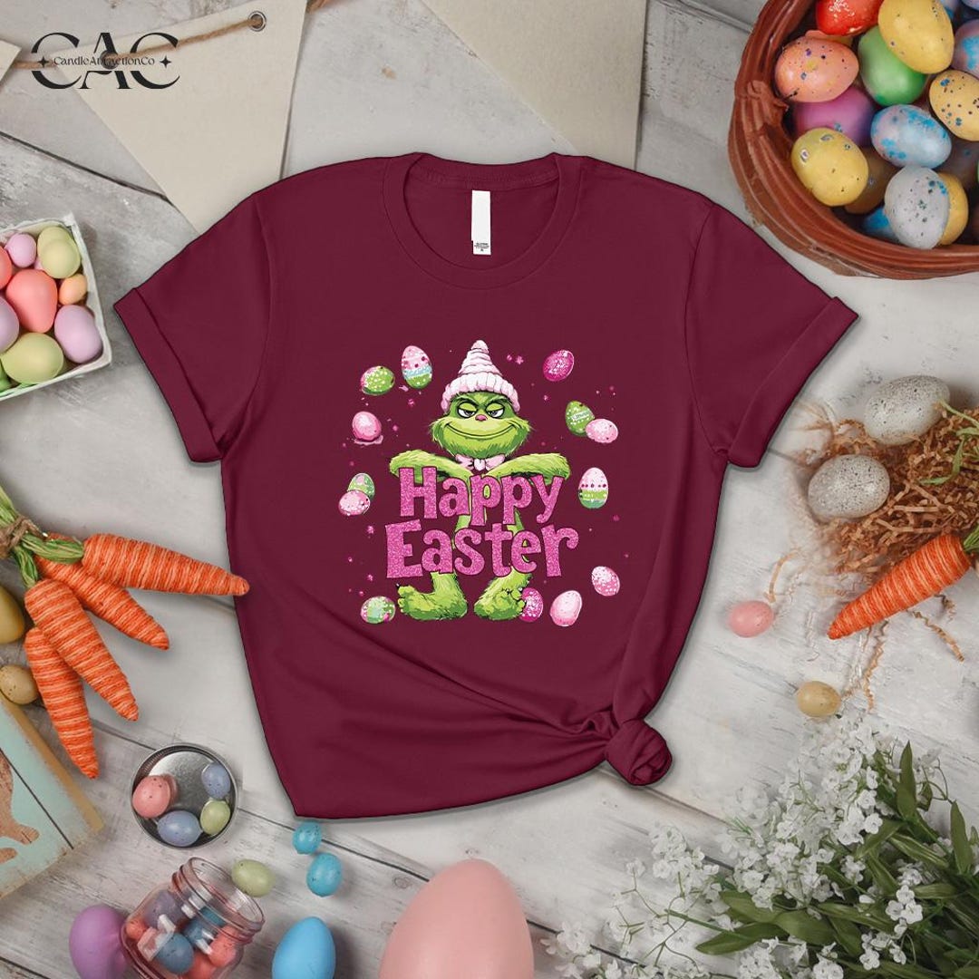 Happy Easter Grinch Shirt, Green Grinch Easter T-shirt, Happy Easter ...
