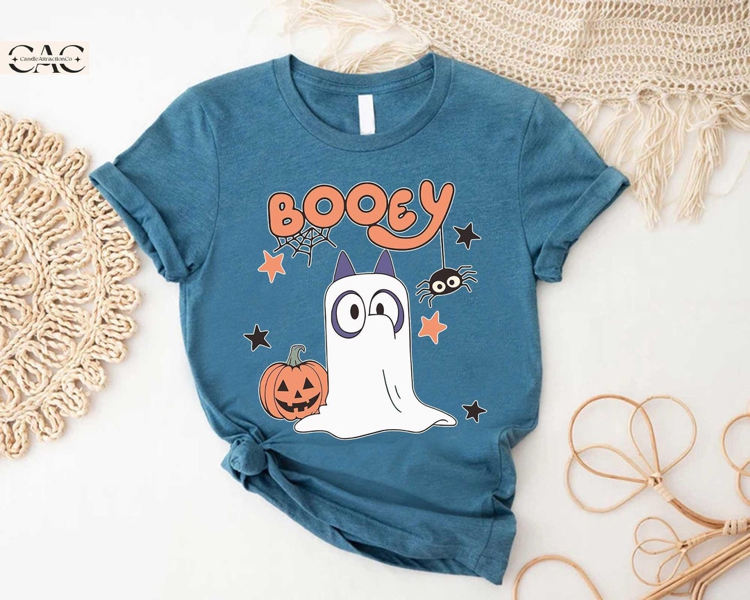 Bluey Family Scary Shirt,booey Halloween Shirt,blue Trick or Treat ...