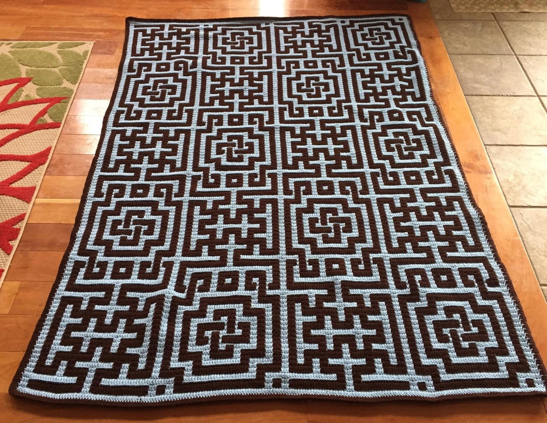 Celtic Labyrinth Overlay Mosaic Crochet Pattern - Etsy