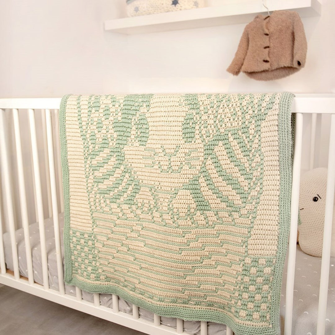 Bunny Surprise Overlay Mosaic Crochet Baby/toddler Blanket Pattern - Etsy