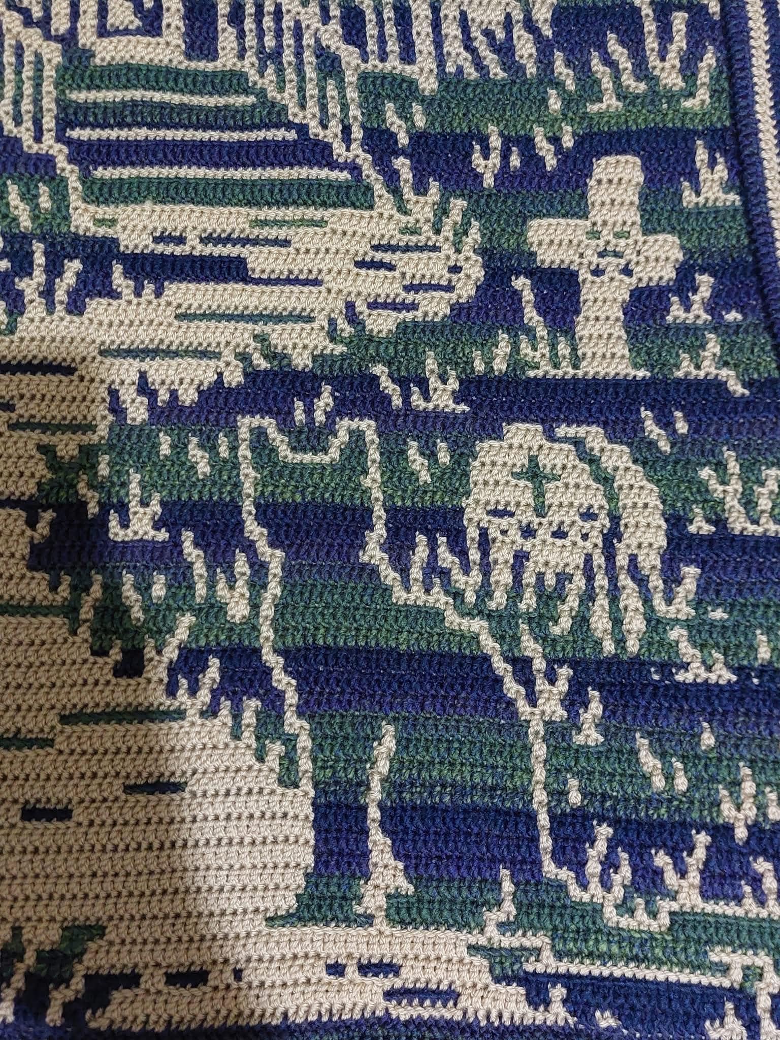 Phantom Manor Overlay Mosaic Crochet Blanket Pattern - Etsy