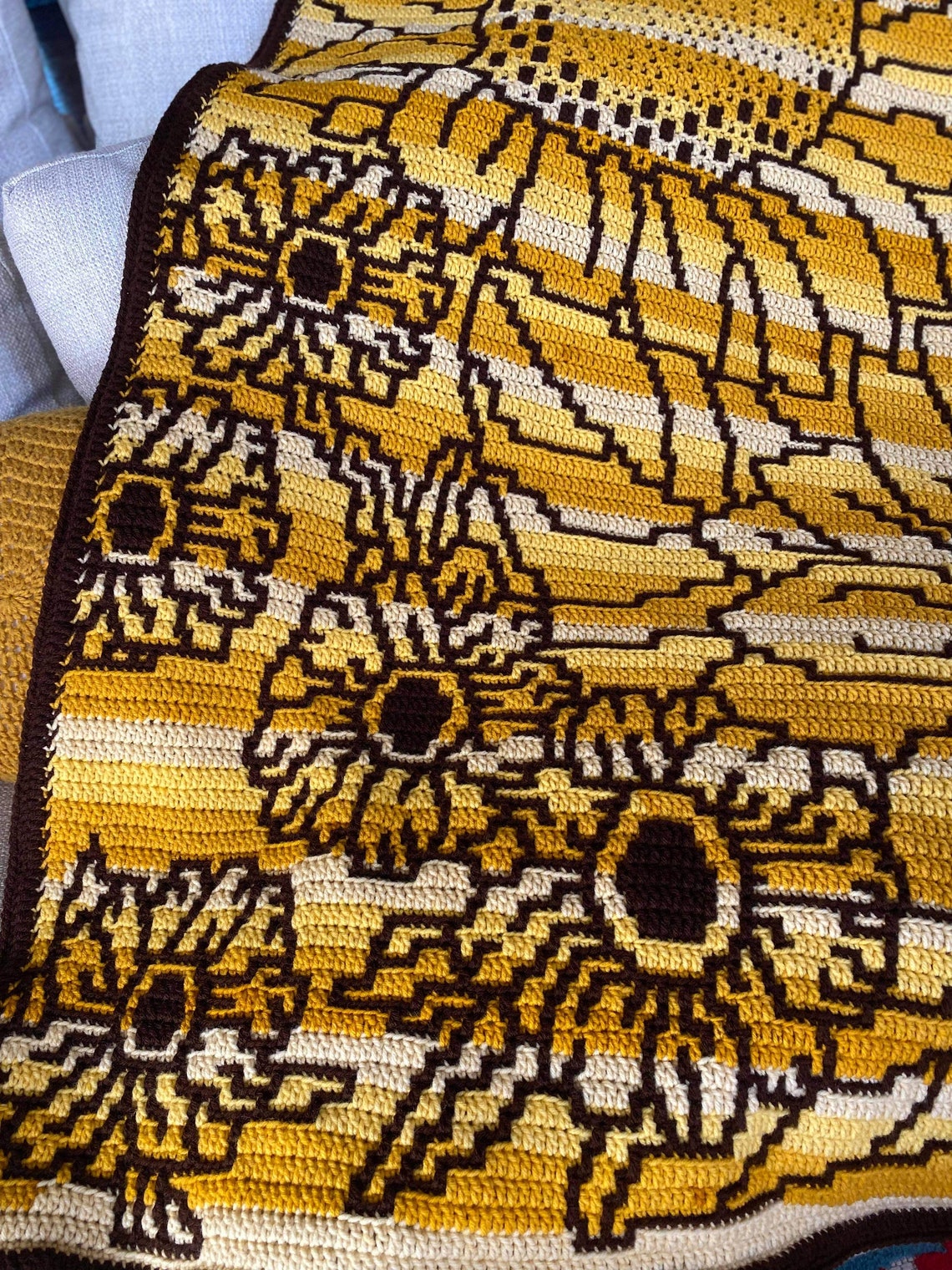 Falling for Flowers Overlay Mosaic Crochet Pattern - Etsy