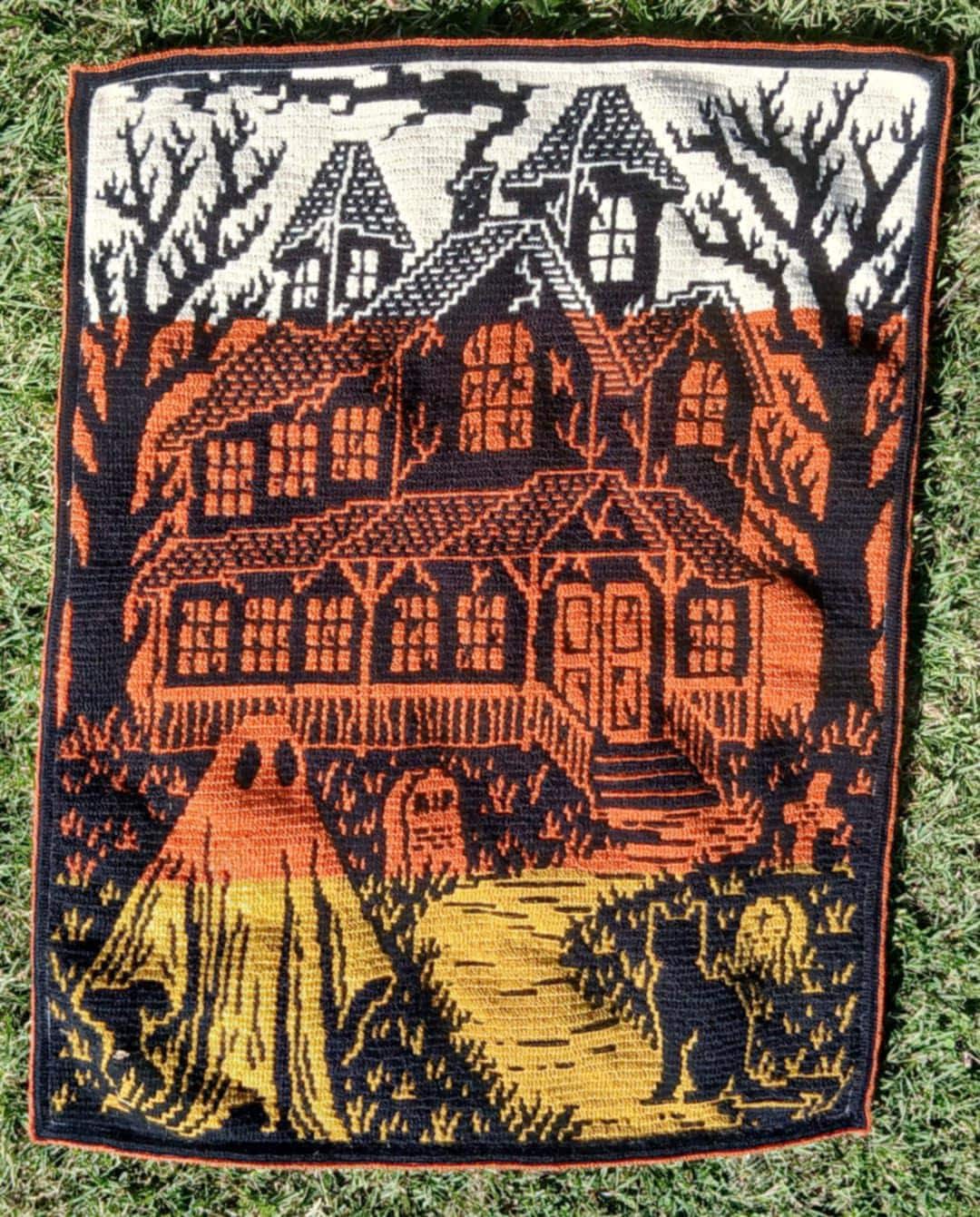 Phantom Manor Overlay Mosaic Crochet Blanket Pattern - Etsy