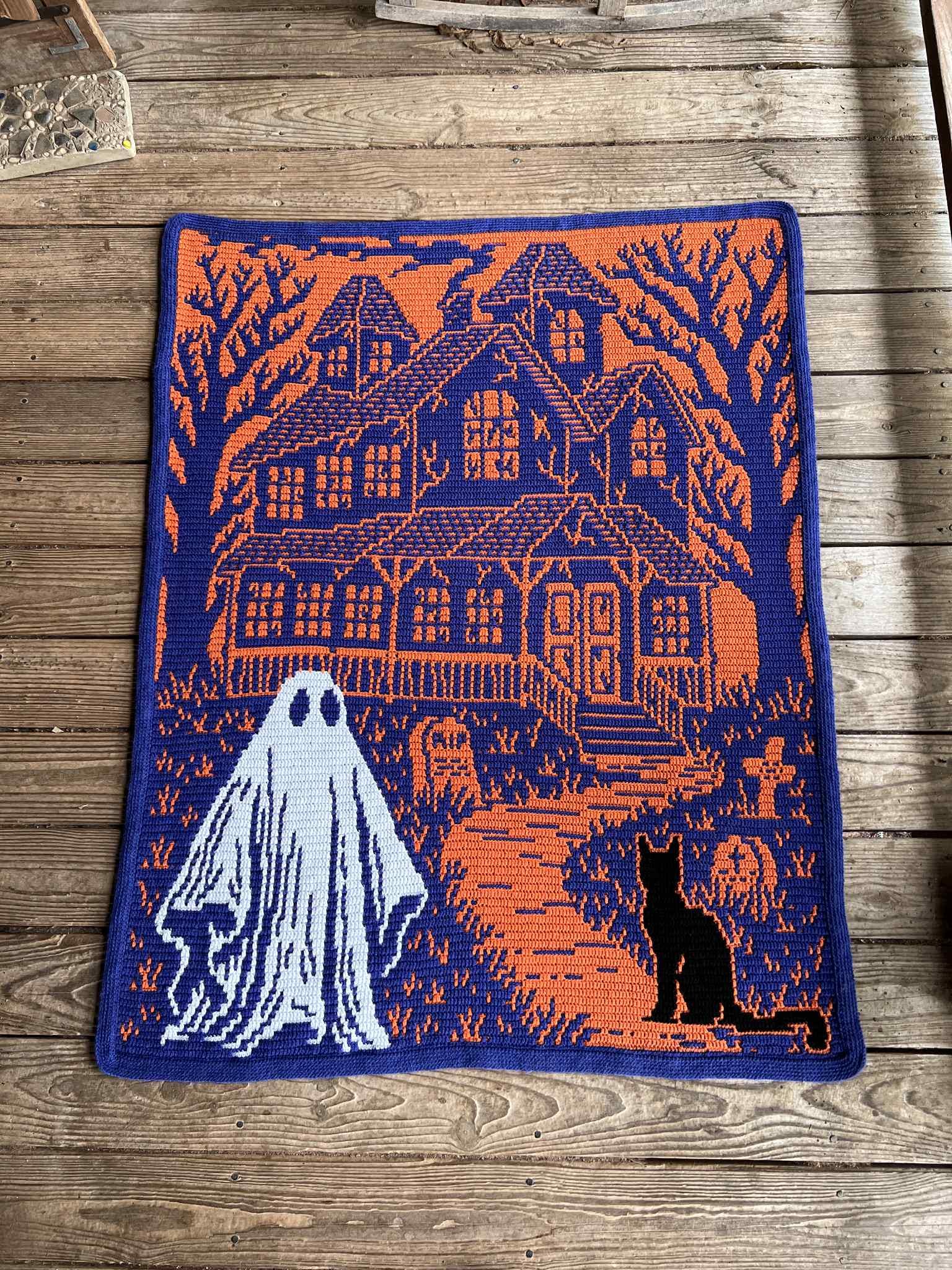 Phantom Manor Overlay Mosaic Crochet Blanket Pattern - Etsy