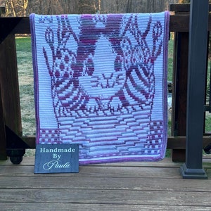 Bunny Surprise Overlay Mosaic Crochet Baby/toddler Blanket Pattern - Etsy