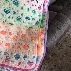 Lacyflakes Overlay Mosaic Crochet Decor Pattern Pack (blanket, Pillow ...