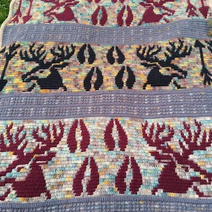 Cozy Cabin Elk and Arrows Overlay Mosaic Crochet Pattern Set - Etsy