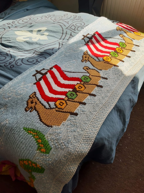 Viking Voyage Overlay Mosaic Crochet Pattern - Etsy