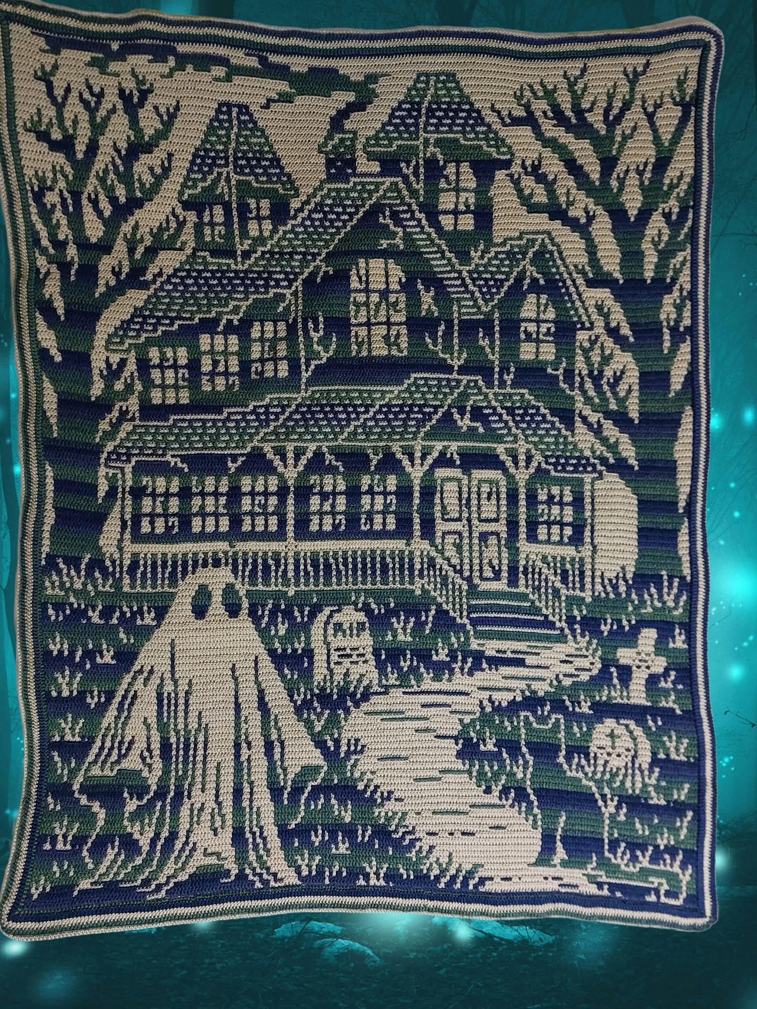 Phantom Manor Overlay Mosaic Crochet Blanket Pattern - Etsy