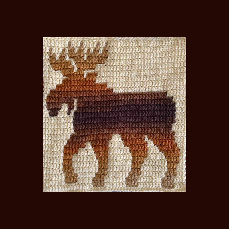 Moose Mosaic Blanket - Etsy