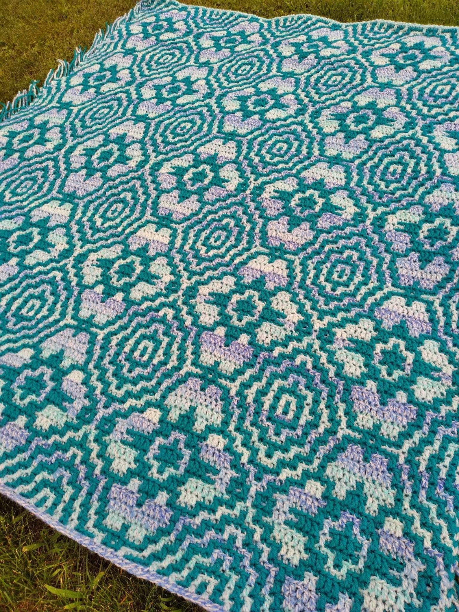 Primrose Paradise Overlay Mosaic Crochet Pattern - Etsy Australia