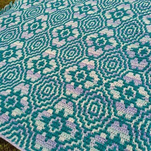 Primrose Paradise Overlay Mosaic Crochet Pattern - Etsy Australia