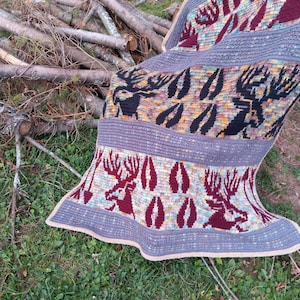 Cozy Cabin Elk and Arrows Overlay Mosaic Crochet Pattern Set - Etsy