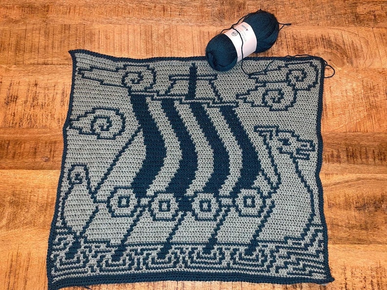 Viking Voyage Overlay Mosaic Crochet Pattern - Etsy