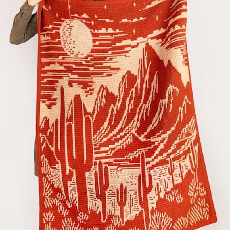 .mosaic Southwest Blanket - Etsy