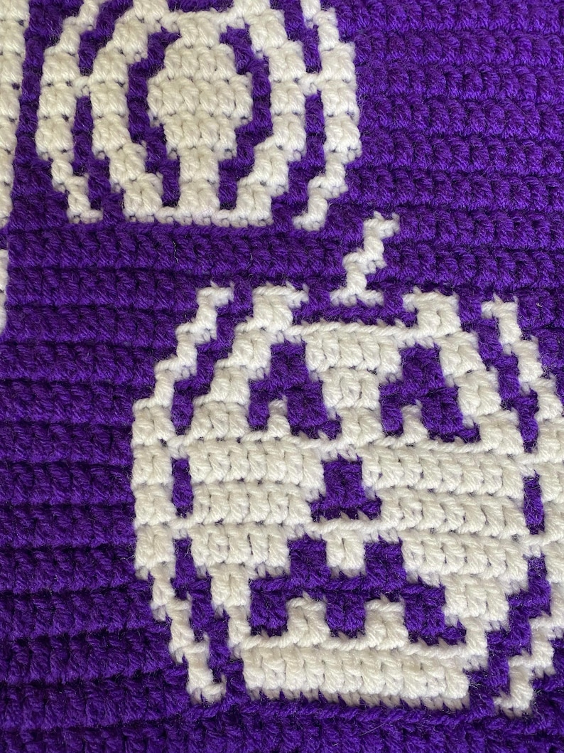 Haunted Hilltop Horror House Overlay Mosaic Crochet Pattern - Etsy