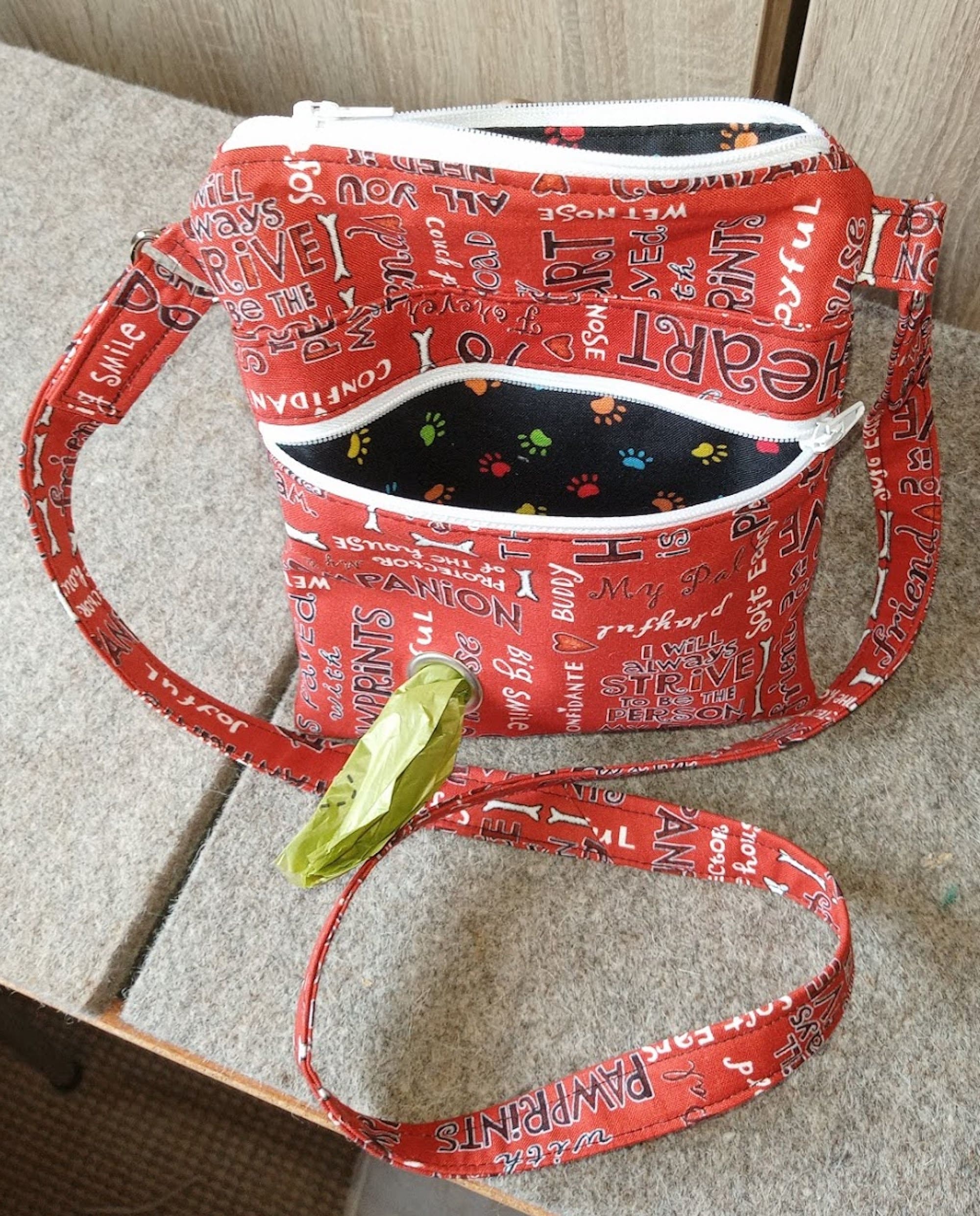 Dog Walking Bag With Dispensing Hole for Poo Bags - Etsy