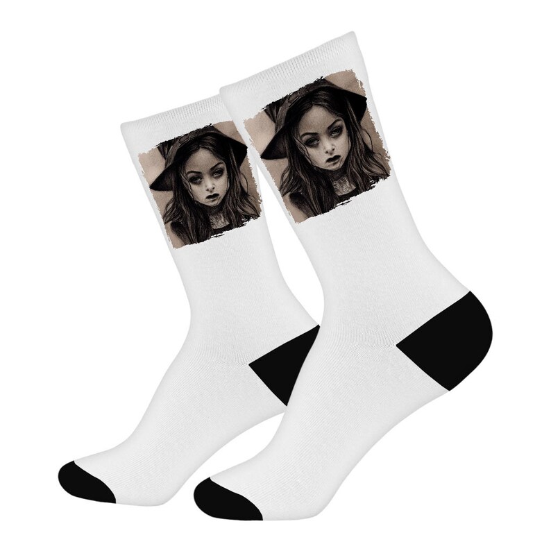 Witch Art Satan Socks Goth Aesthetic Casual Boot Socks - Etsy