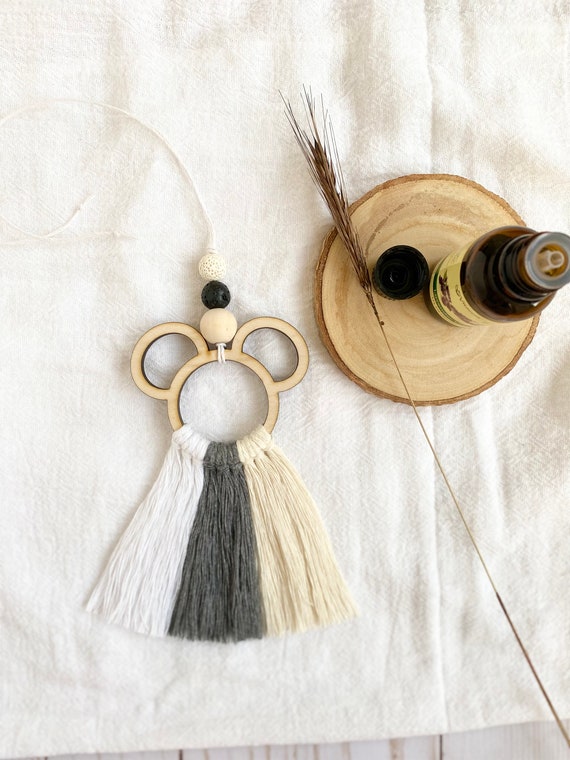 Mickey Macrame Car Diffuser Charm - Etsy.de