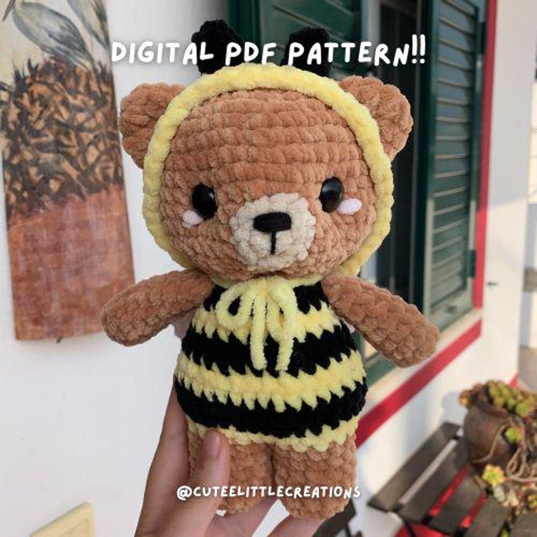 Mel the Bee Bear PDF Crochet Pattern - Etsy