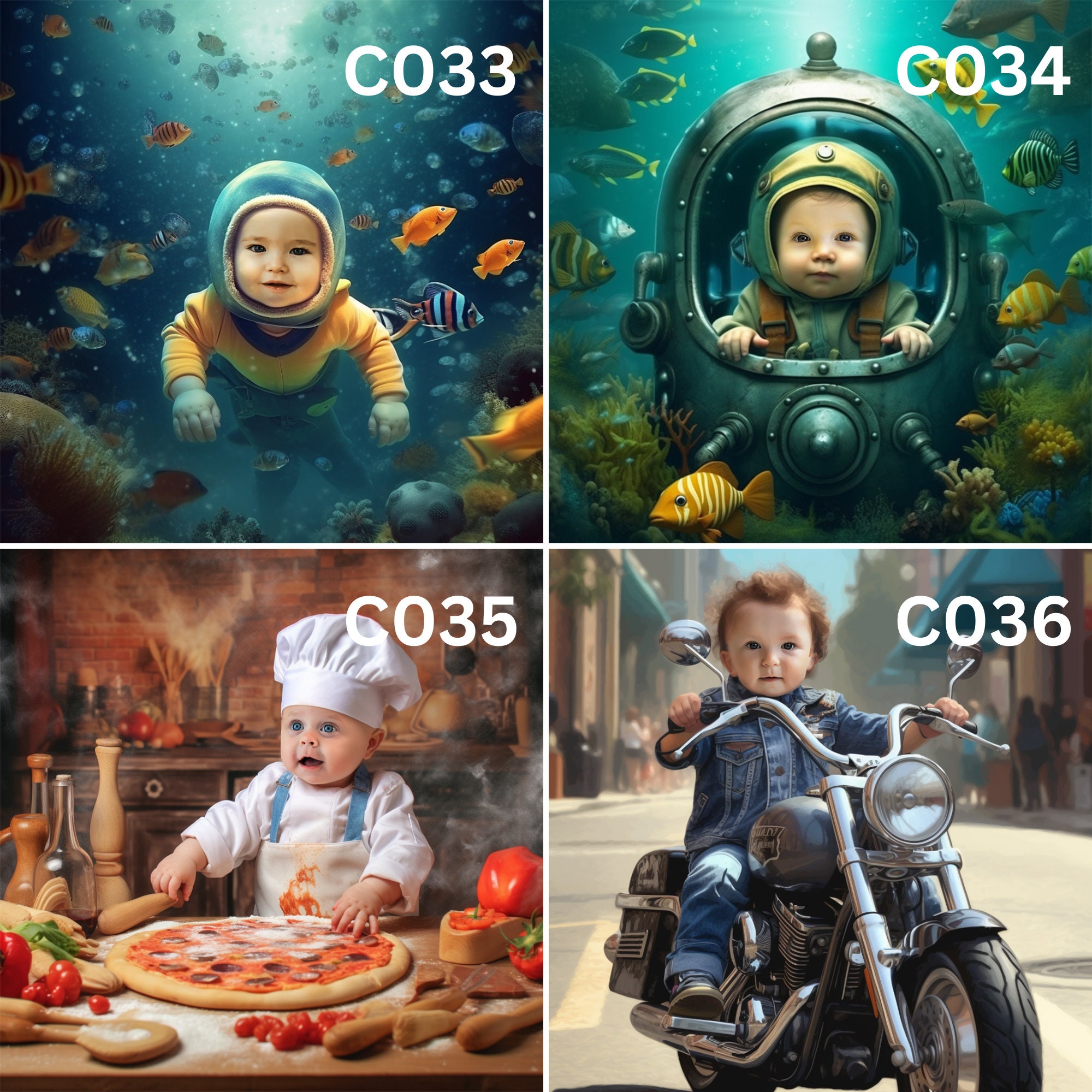 Personalized Baby Fantasy Art - Custom Baby Child Kid Fantasy Art for ...