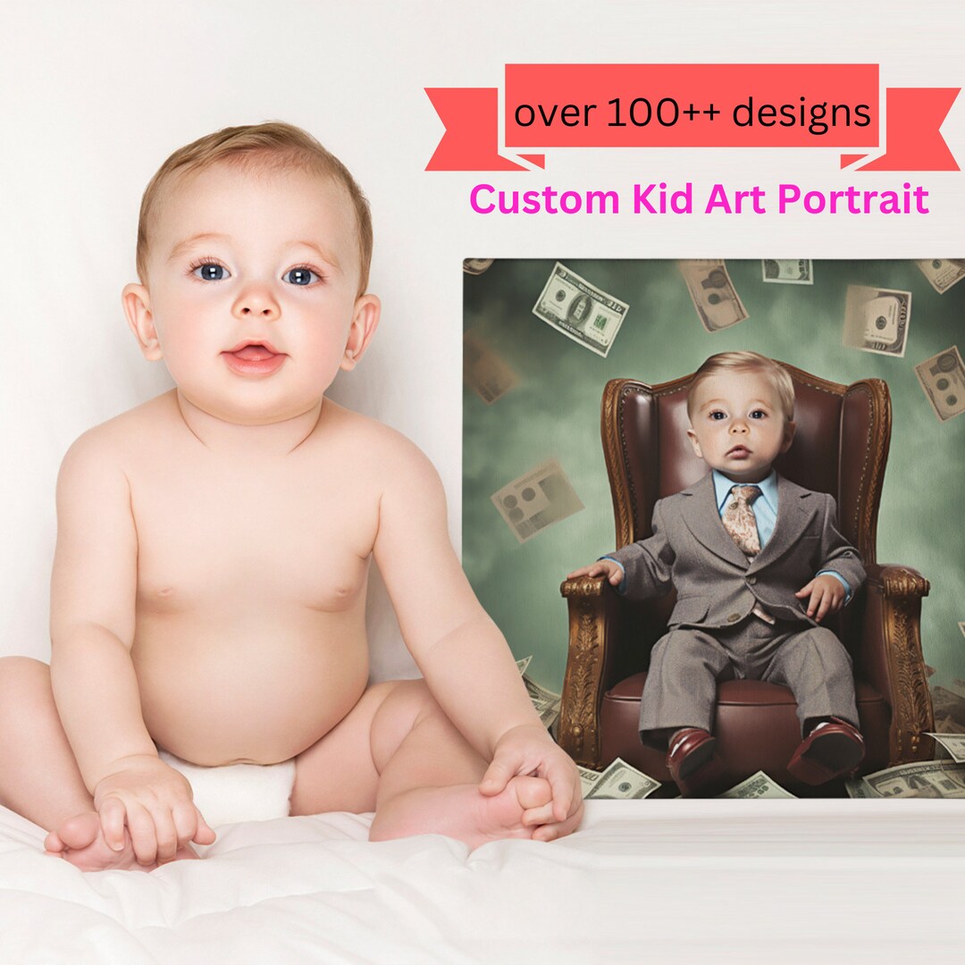 Personalized Baby Fantasy Art - Custom Baby Child Kid Fantasy Art for ...