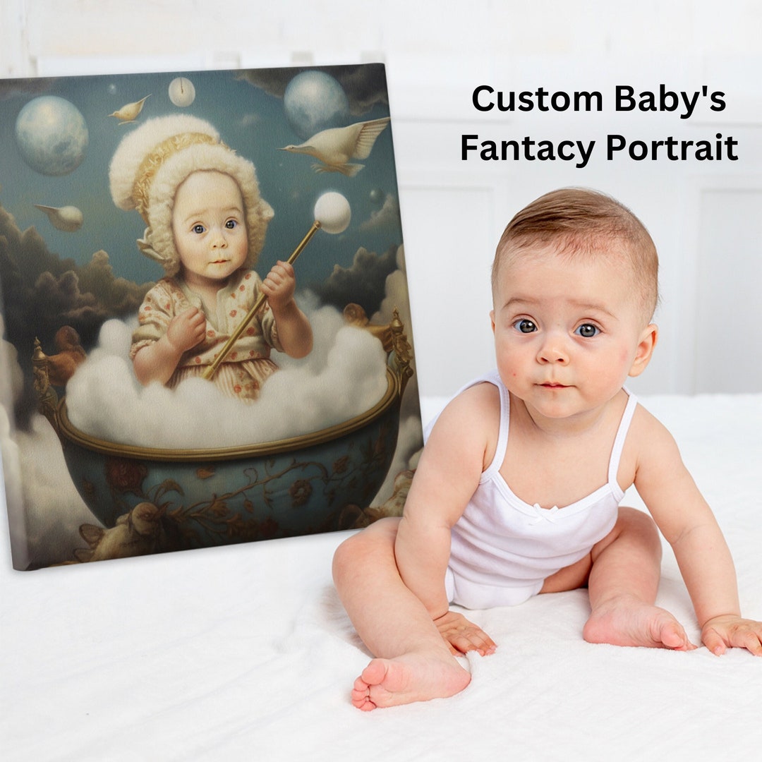 Personalized Baby Fantasy Art - Custom Baby Child Kid Fantasy Art for ...