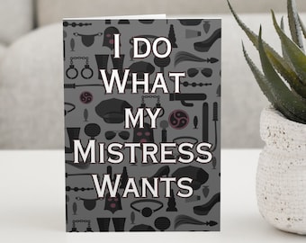 Femdom Birthday Card for Mistress, BDSM Greetings for Goddess Mommy ...